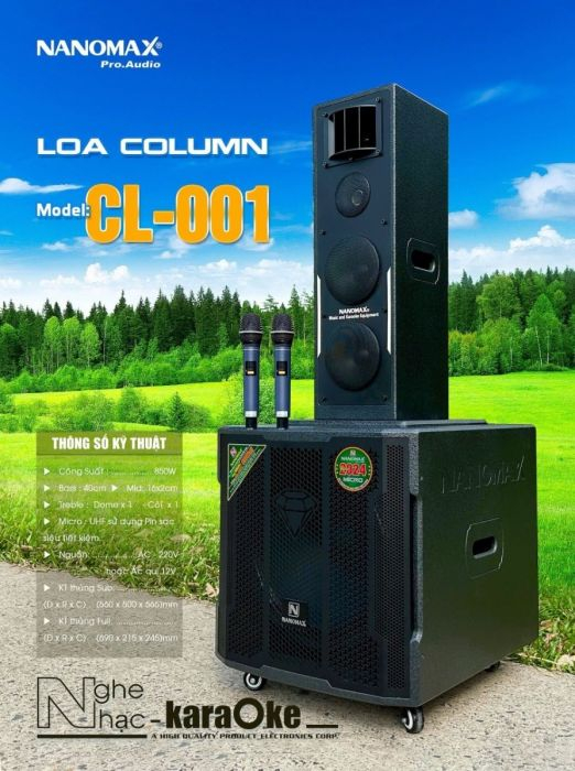 Loa Cây Nanomax CL-001 850W