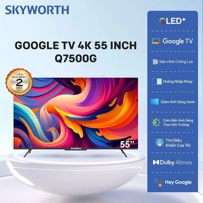 Google Tivi 55 Inch Skyworth 55Q7500G
